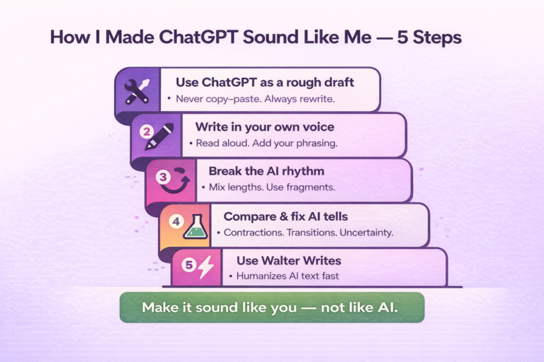 如何让 ChatGPT 听起来更像人类（附示例）