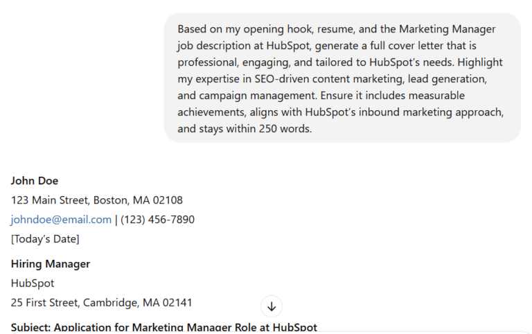 How to Use ChatGPT for Cover Letters (Prompts & Samples) - Walter Writes AI